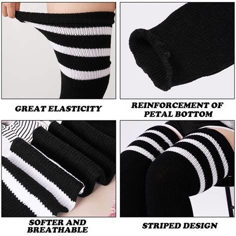 Plus Size Leg Warmers For Women Black White Moon Wood
