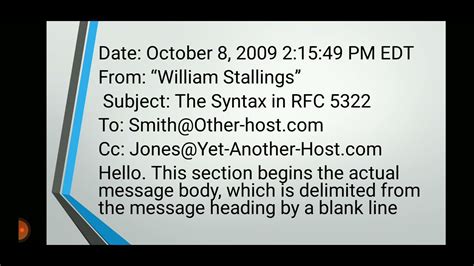RFC 5322 - YouTube
