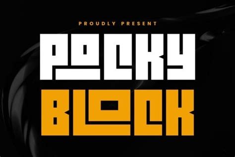 Pocky Block Font Free Font