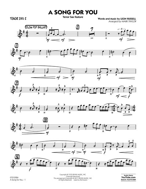 So What Tenor Sax Sheet Music At Patrick Lauzon Blog