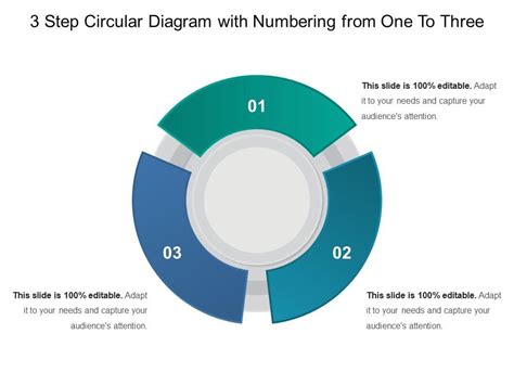 Step Circular Diagram With Numbering From One To Three Presentation Graphics Presentation