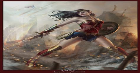 Badass Wonder Woman By Theknott Taraslip Dccinematic