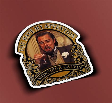 Leonardo Dicaprio Django Unchained Sticker