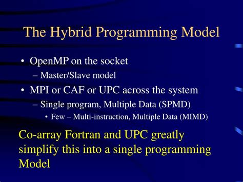 PPT Programming For High Performance Computers PowerPoint Presentation ID