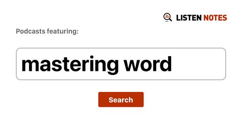 Mastering Word Episódios De Podcast Principais