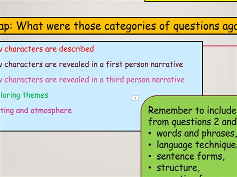 GCSE AQA English Language Paper 1 Question 4 Teaching Resources