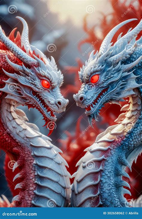 Dragons Yin And Yang Warriors Of Opposites Two Fantastic Chinese