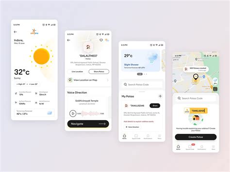 Weather App Ui Designs Themes Templates And Downloadable Graphic