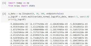 Python Scipy Stats Multivariate Normal