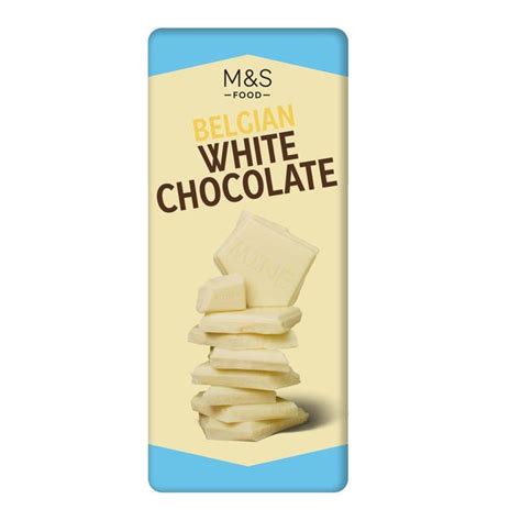 Mands Belgian White Chocolate Ocado