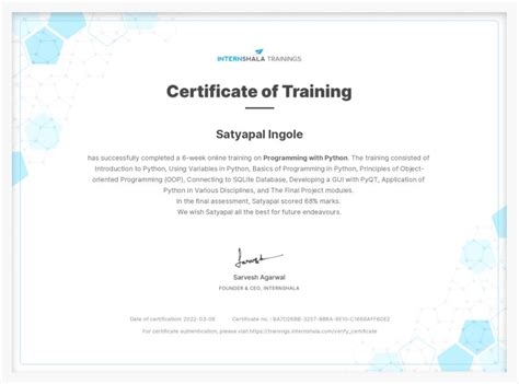 Satyapal Ingole On Linkedin Completed Python Programming Language