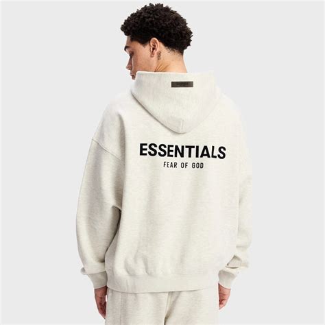 Light Oatmeal Fear Of God Essentials Hoodie Danezon