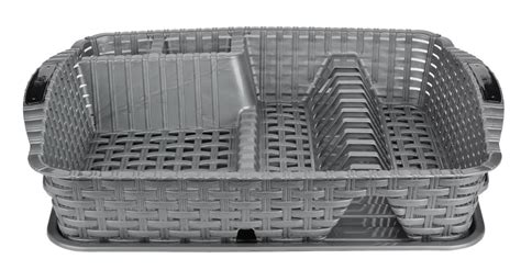 Сушка для посуду з піддоном Violet House 0757 Ротанг Metalic 6749503 8690067495035 фото