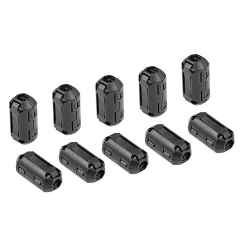 Uxcell 7mm Ferrite Cores Ring Clip On Rfi Emi Noise Suppression Filter