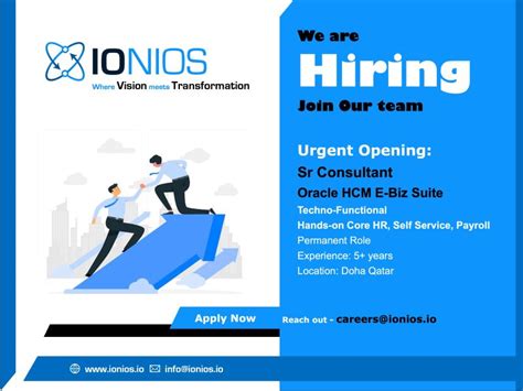 Ionios On Linkedin Ionios Oracleebs Oraclehcm Hiringnow
