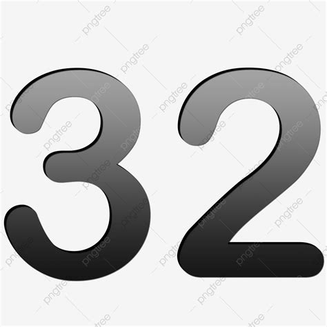 The Number Hd Transparent Black Number Vector Art Clipping Path