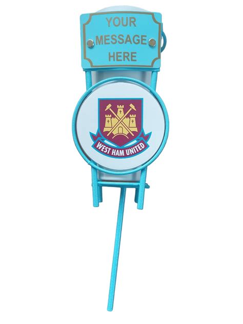 Burnley Personalised Metal Grave Spike And Vase Mk Grave Vases