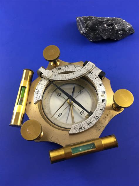 Zero Stock Antique Equinoctial Compass Sundial Explorer Antiques