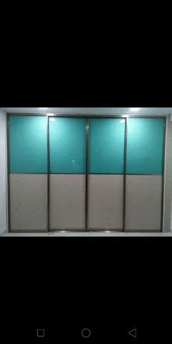Alluminium Profile Doors Wardrobe Design Work Provided Wood Work