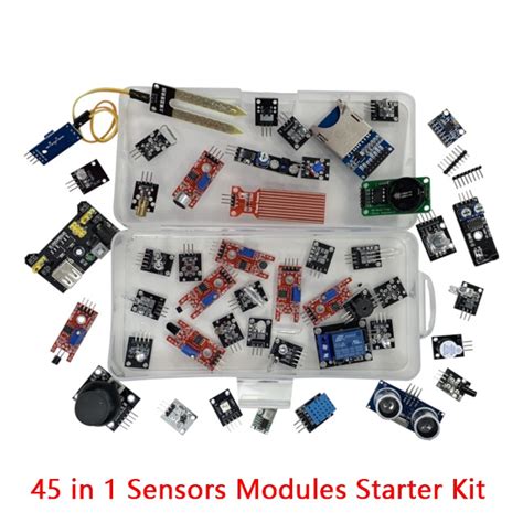 for arduino 45 in 1 sensors modules starter kit better than 37in1