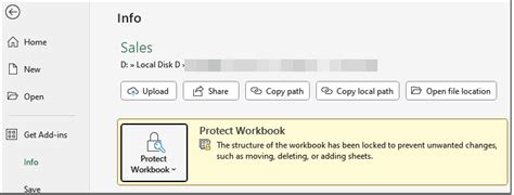 Protect Excel Workbook Using Vba