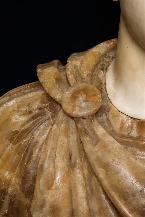 18th 19th Century Neoclassical Multi Marble Bust Of Roman Emperor Titus