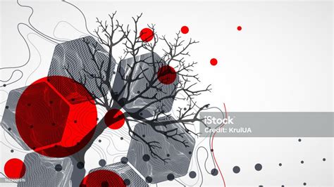 예술 개념 추상적 인 산은 나무의 실루엣으로 형성됩니다 0명에 대한 스톡 벡터 아트 및 기타 이미지 0명 기하 도형 나무