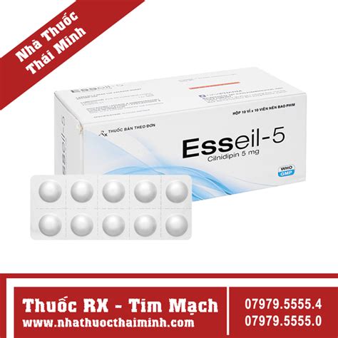 Thuốc Esseil 5mg Đạt Vi Phú điều Trị Tăng Huyết áp 10 Vỉ X 10 Viên