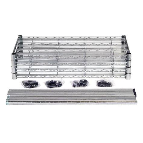 Quantum Storage Rwr72 4 Tier Complete Wire Shelving Unit Available