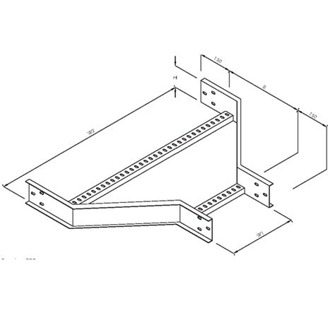 Steel Cable Ladder Straight Offset Reducer Chi Tak Electrical