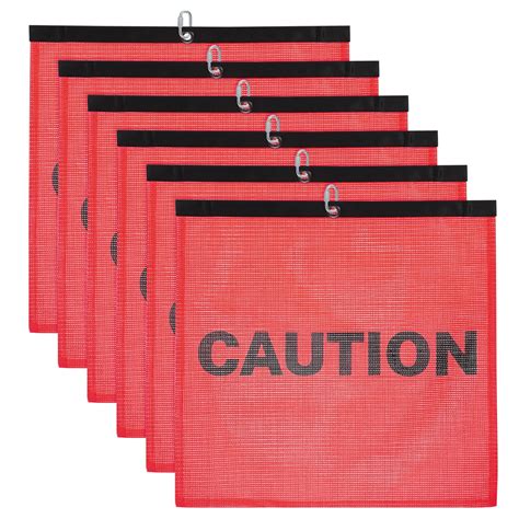 Uxcell Red Safety Flags For Trucks 18x18 Warning Safety Flag With