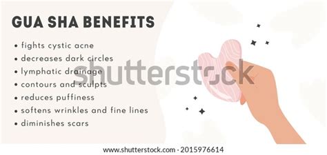 Gua Sha Facial Massage Benefits Infographic Stock Vector Royalty Free