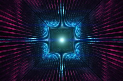 premium photo square tunnel background