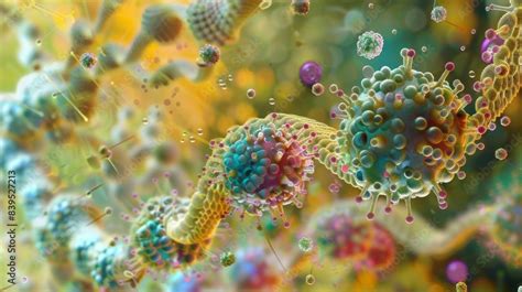 The Replication Bubble Formed During Dna Replication Surrounded By Dna