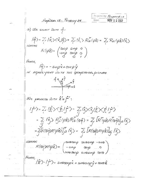 Handout Solutions For Homework 12 Theoretical Dynamics Phy 5246