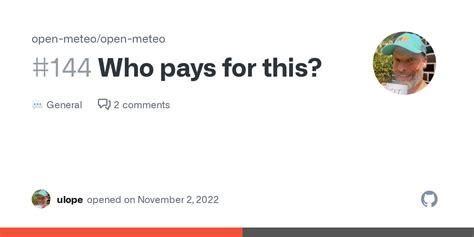 Who Pays For This Open Meteo Open Meteo Discussion Github