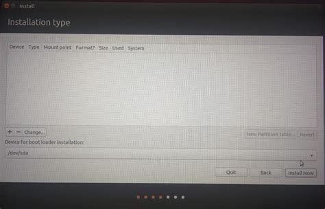 Ubuntu Installation Type Screen Shows No Partition For Dual Boot Windows And Ubuntu