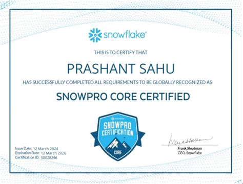 Snowflake Database Prashant Sahu 10 Comments