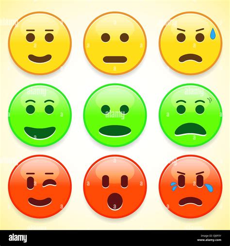 Emoticon Set Hi Res Stock Photography And Images Alamy