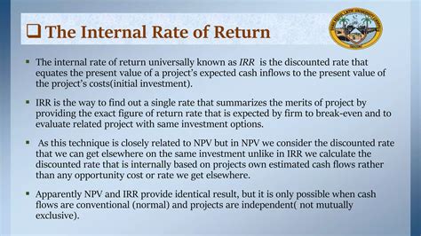 Internal Rate Of Return Pdf