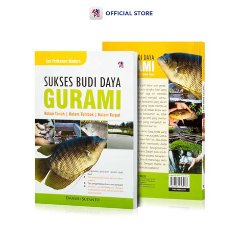 Jual Buku Perikanan Sukses Budidaya Ikan Gurami Di Kolam Tanah Tembok Dan Terpal Pustaka