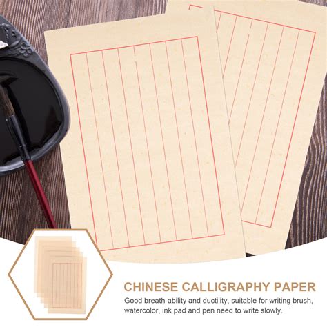 Itselfer 50 Sheets Chinese Calligraphy Paper Calligraphy Writing Paper