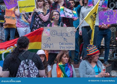 Amnesty International Chechnya Protest Editorial Image Image Of Park