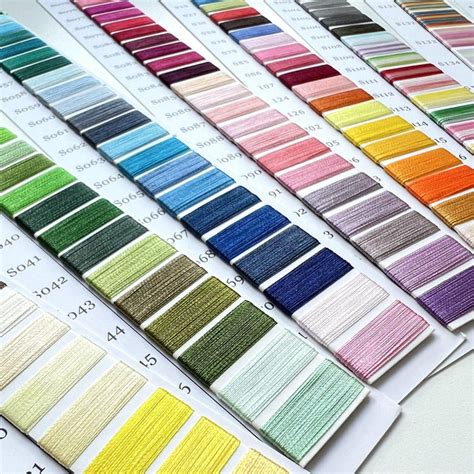 Simthread Embroidery Thread Physical Color Card Combo 294 Colors