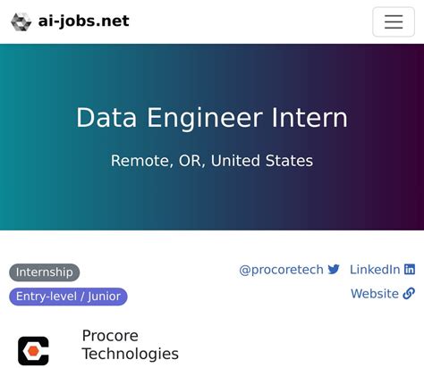 Hiring Internship Data Engineer Intern Remote Raimljobs