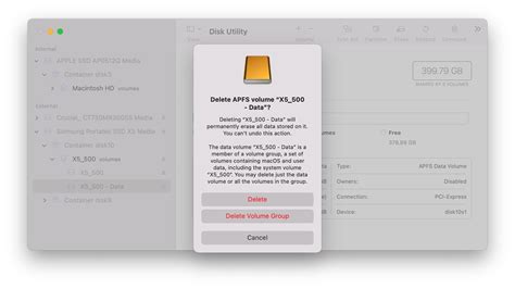 Why You Shouldnt Delete One Of A Volume Group In Macos 11 Or Later