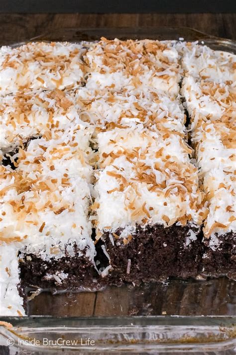 Chocolate Coconut Poke Cake Inside Brucrew Life Artofit