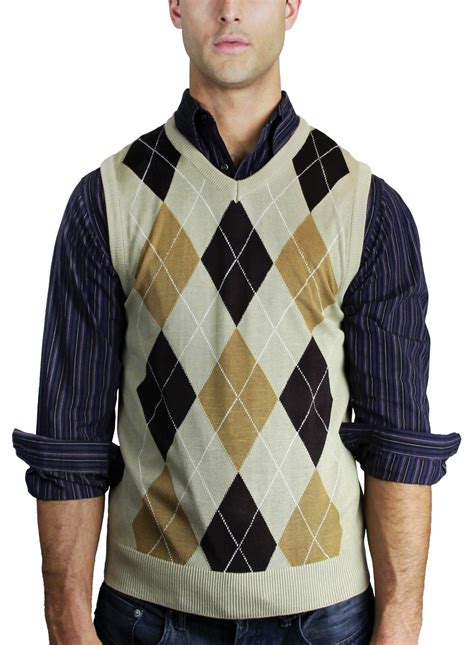 Blue Ocean Mens Argyle Sweater Vest Sv 255 Walmart