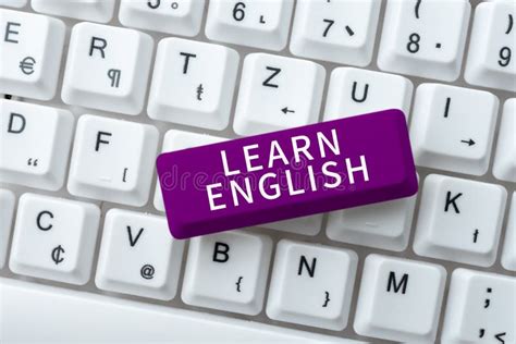 Sign Displaying Learn English Concept Meaning Universal Language Easy Communication And