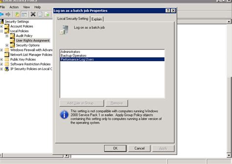 Solved Windows 2008 Server Log On As Batch Job Cant Add User